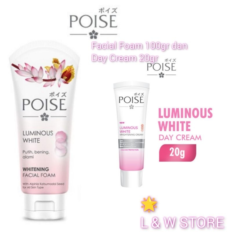 Jual Poise Facial Foam 100gr dan Day Cream 20gr | Poise Day Cream SPF36 ...