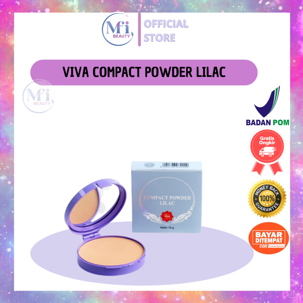 Jual MFI - Viva Compact Powder Lilac | Netto 19gr | Shopee Indonesia