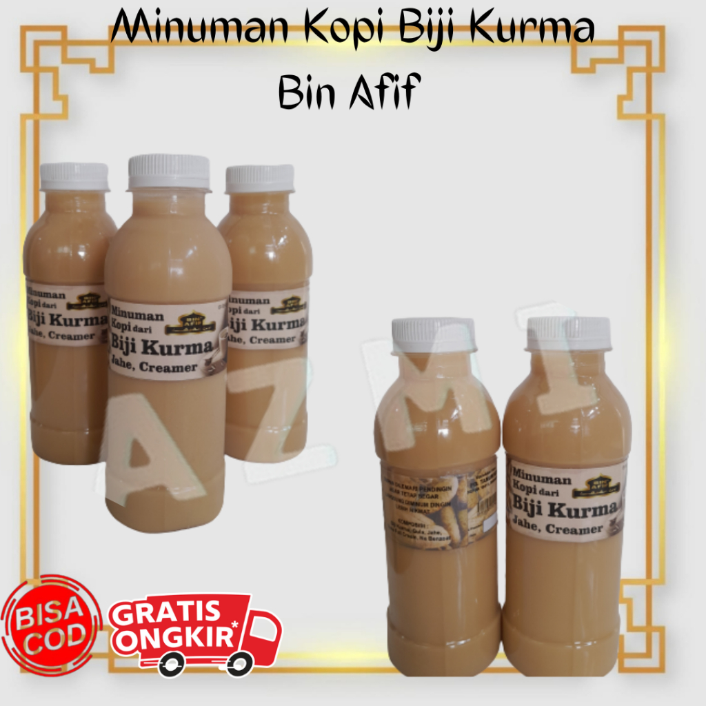 Jual Minuman Kopi Biji Kurma, Jahe dan Creamer BIN AFIF Siap Diminum ...