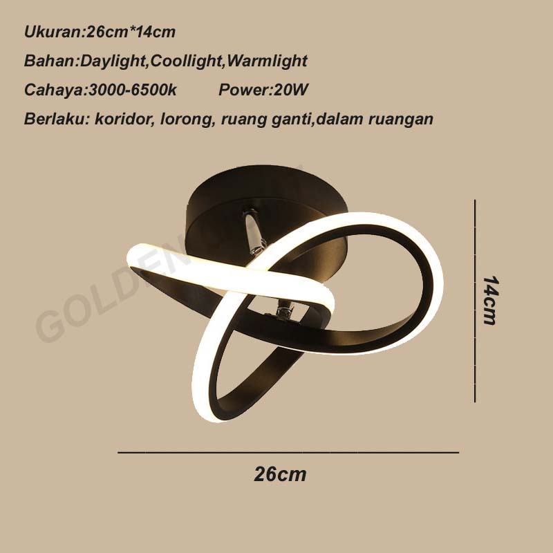 Jual 3 Warna dan tiga model Lampu Plafon LED Ceiling Light Lampu Hias ...