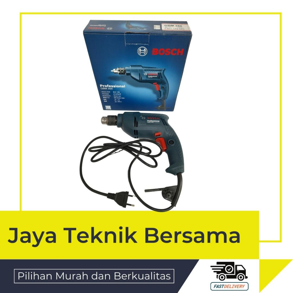 Jual Bor Bosch 10 mm bolak balik GBM 350 400 profesional bor tangan ...