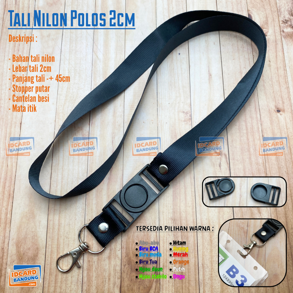 Jual TALI LANYARD STOPER 2 cm / Tali LANYARD lebar 2 cm polyster ...