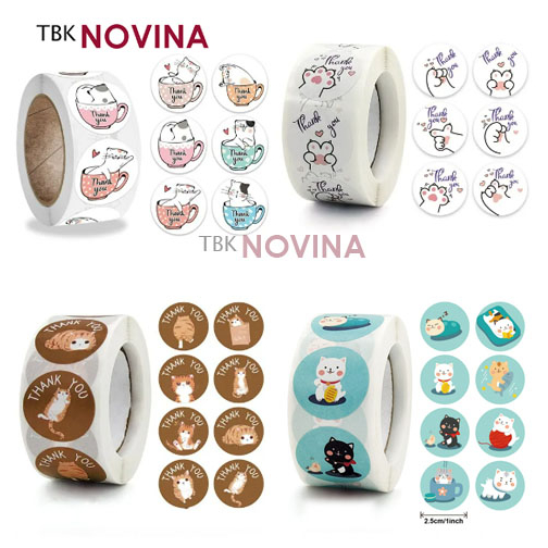 Jual [KODE CAT] STIKER ANAK CAT / STIKER KUCING LABE SEGEL 2.5cm ...