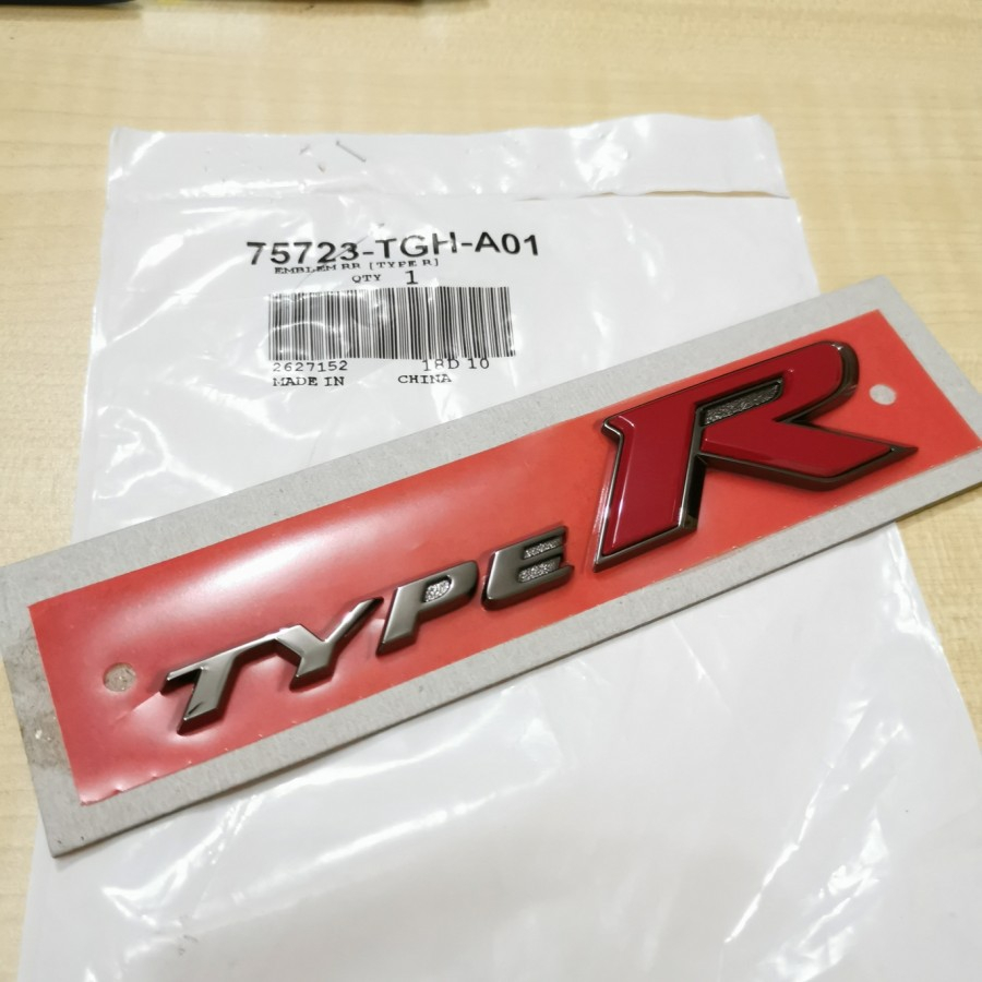 Jual Emblem Logo TYPE R Depan Belakang Honda CIVIC TYPE R Original ...