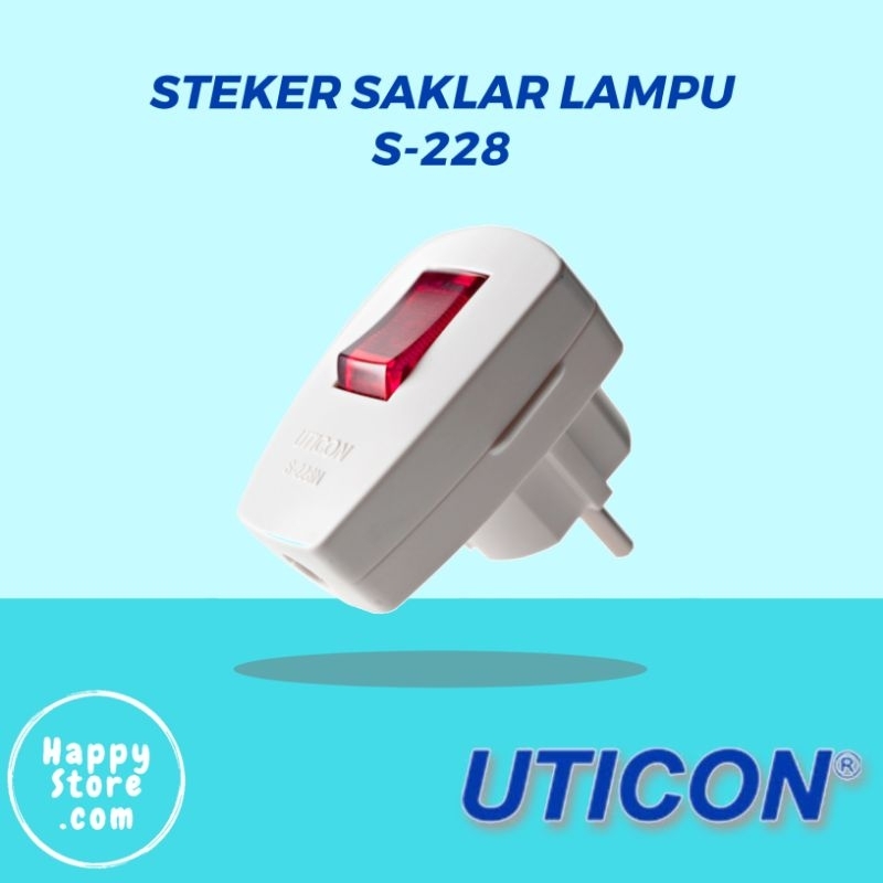 Jual Steker Saklar Lampu UTICON S-228 | Shopee Indonesia