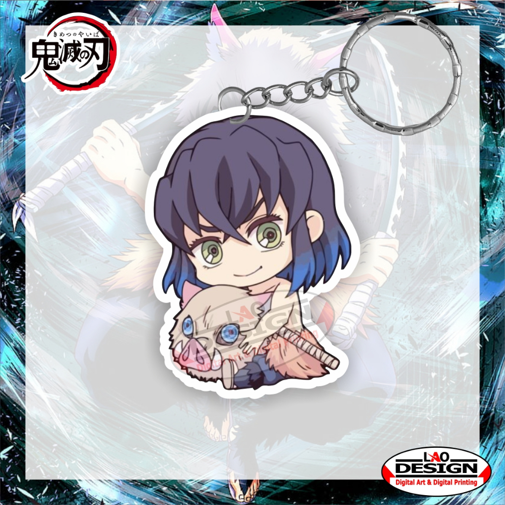 Jual Gantungan Kunci INOSUKE Demon Slayer Kimetsu No Yaiba - Gantungan ...