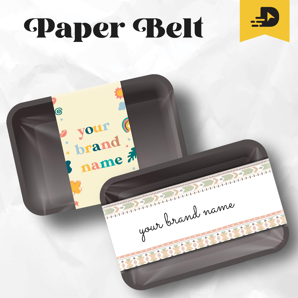 Jual [MINIM 20 PCS] Paper Belt / Label Paper Custom | Shopee Indonesia