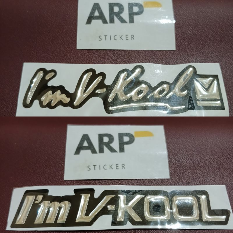 Jual STICKER STIKER EMBLEM IM VKOOL TIMBUL 3D | Shopee Indonesia