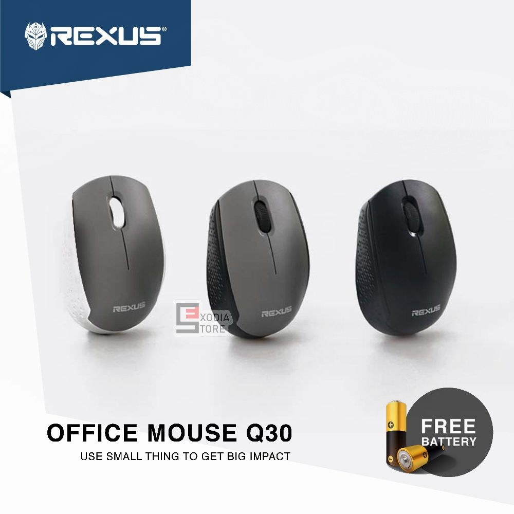 Jual Rexus Mouse Wireless Office Q30 Silent Click Garansi Resmi 1 Tahun ...