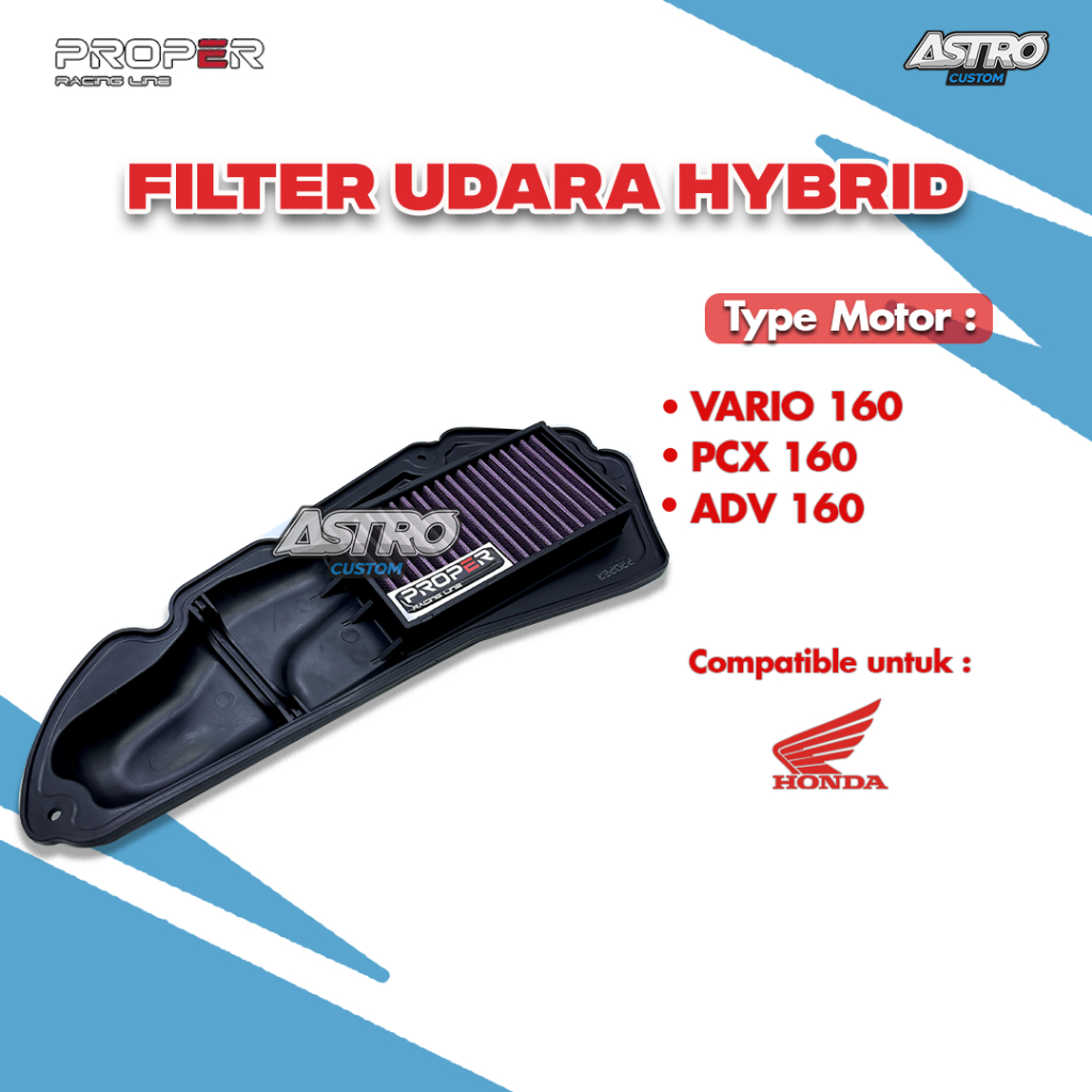 Jual Filter Udara Proper Racing Line Vario 125 150 PCX 150 CBU Air ...