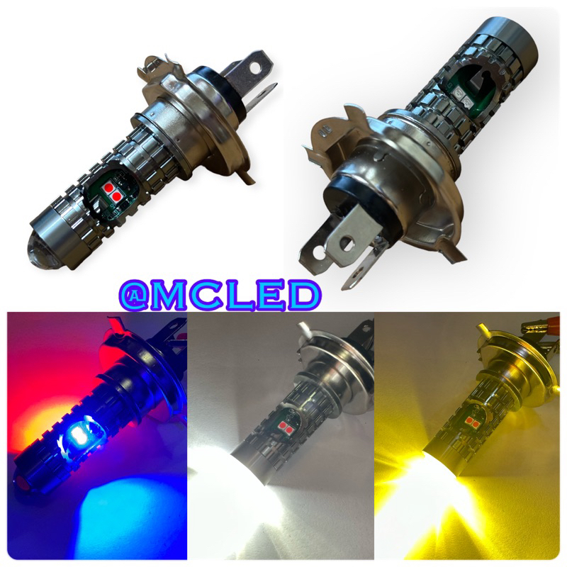 Jual COD lampu led laser h4 bholam lampu depan h4 nyala white yellow ...