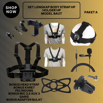 Jual Chest Strap Hp With Holder Universal Untuk Handphone Di Dada Body ...