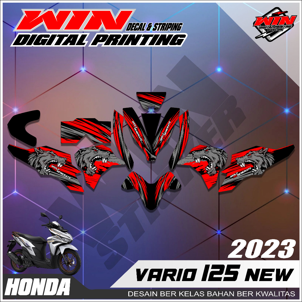 Jual Decal Vario full body 125 Vario 125 Decal Vario New 2023 Stiker ...