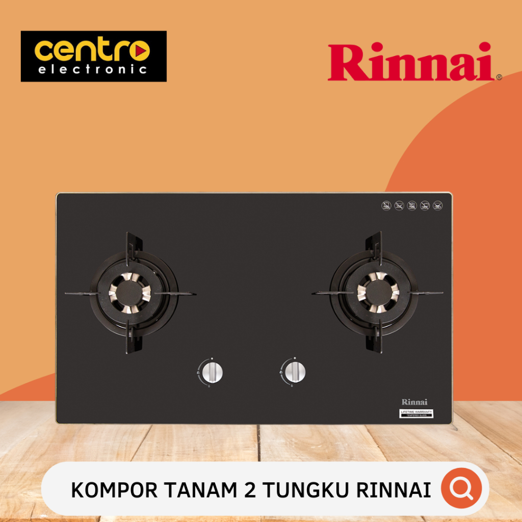 Jual RINNAI KOMPOR TANAM 2 TUNGKU RB712N(GB) | Shopee Indonesia