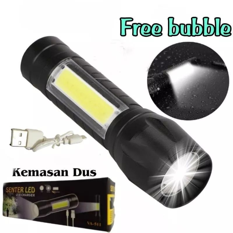 Jual Senter SWAT Mini LED XPE COB Rechargeable Super Terang | Shopee Indonesia