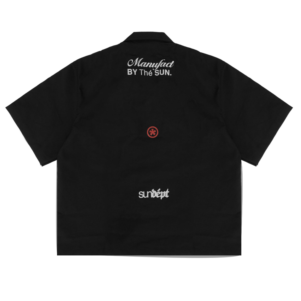 Jual Black Workshirt - Semi Crop Boxy Fit - Sundépt | Shopee Indonesia