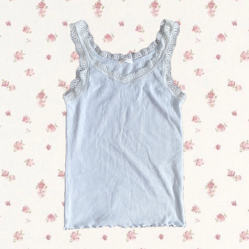 Jual coquette tank top tanktop inner cottagecore fairycore y2k acubi ...