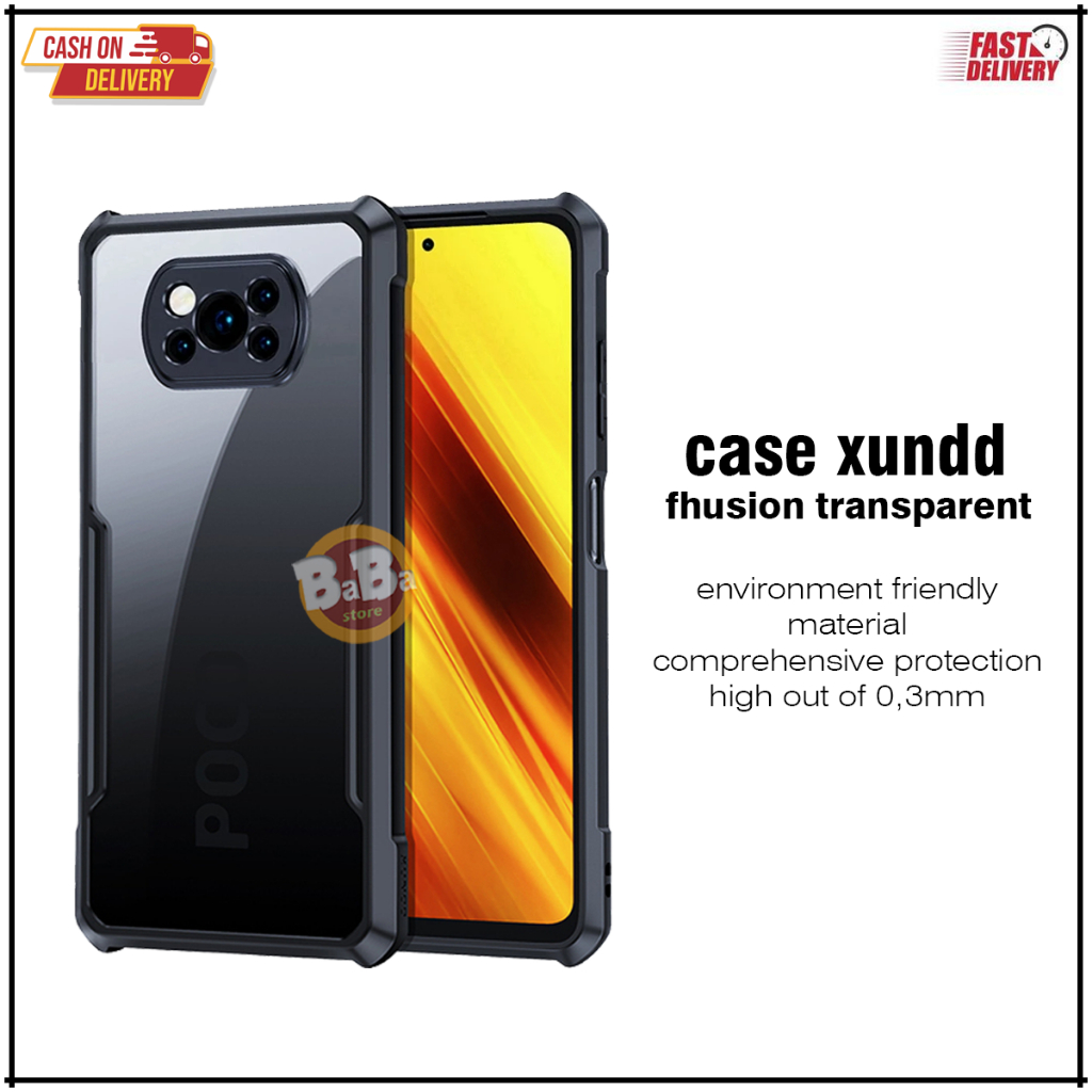 Jual Case XUNDD Casing Xiaomi Poco X3/X3 NFC/X3 Pro Shockproof Armor Fhusion Transparant Case ...