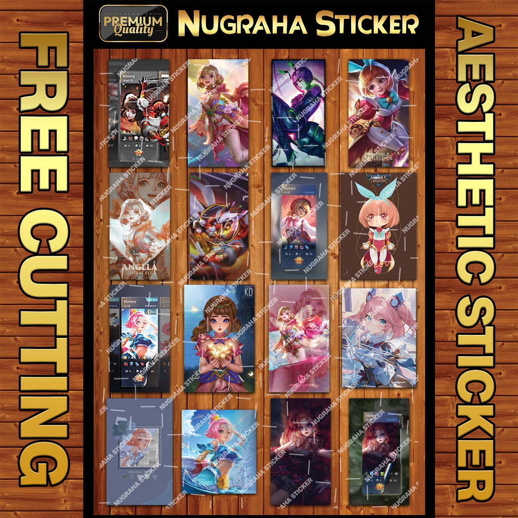 Jual (208 PCS) Sticker Angela MLBB (Sticker Mobile Legends) | Shopee ...