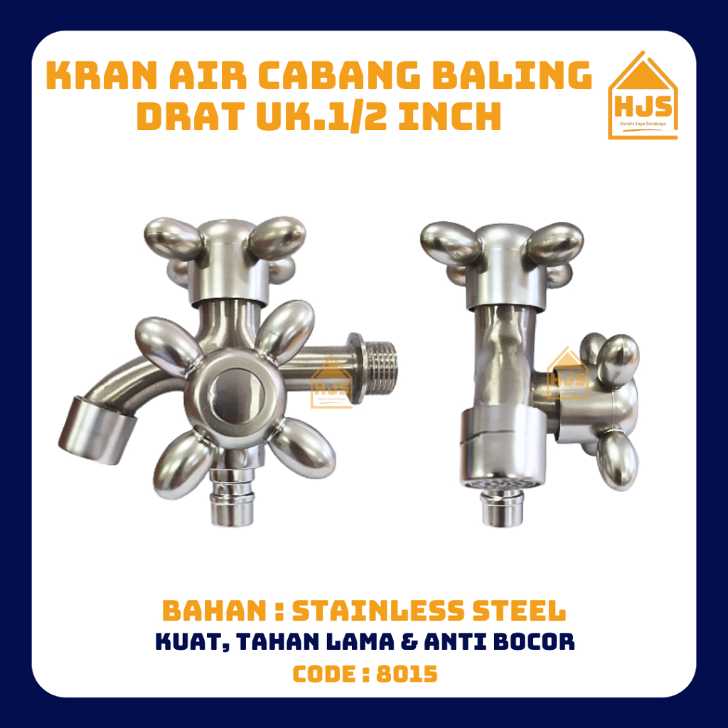 Jual Kran Double Cabang Shower Keran Dobel Baling 1/2 Inch [8015] | Kran Cabang Shower Kran Air ...