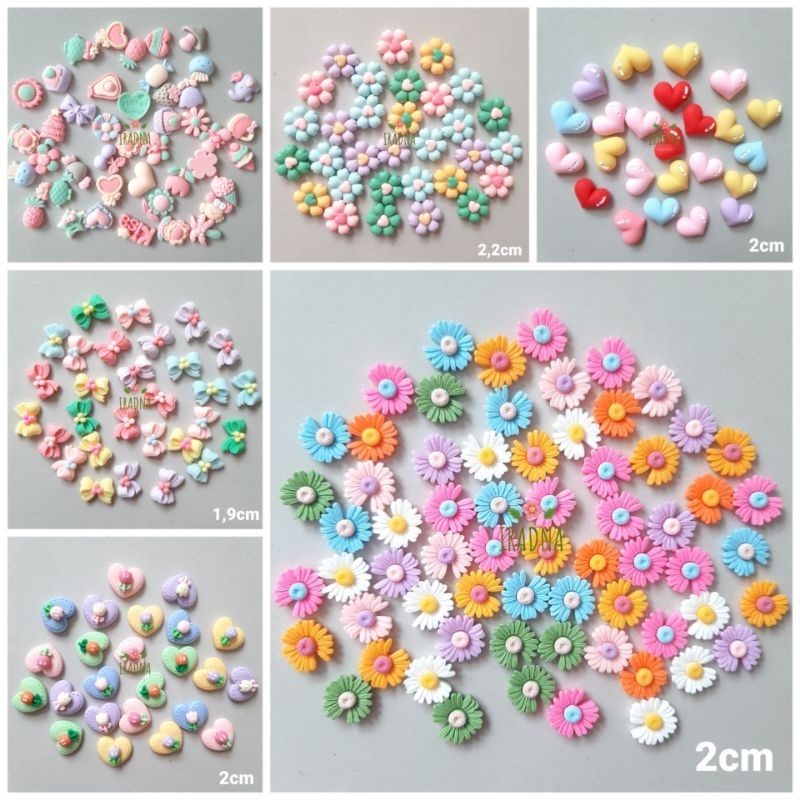 Jual (10pcs) Mix Random Resin Clay Bentuk Lucu | Shopee Indonesia
