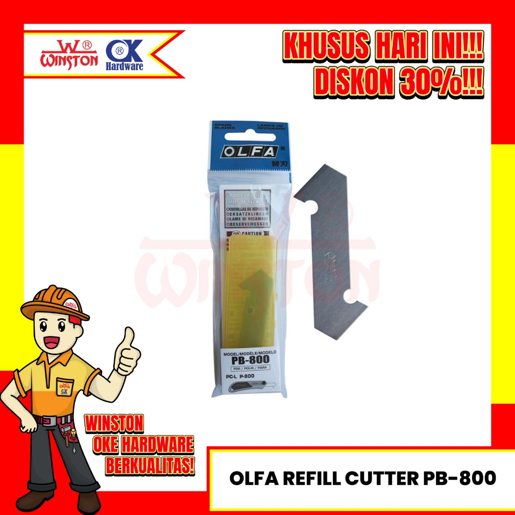 Jual Olfa Refill Mata Cutter PB-800 Japan Original Untuk Pisau PC-L winston surabaya | Shopee ...