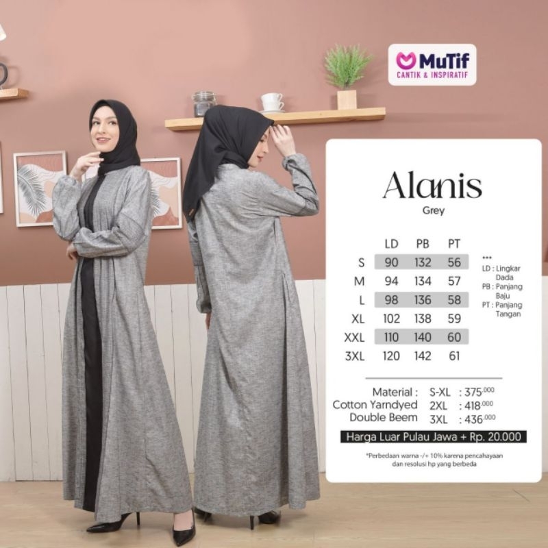 Jual GAMIS ALANIS BY MUTIF TERBARU 2023 | Shopee Indonesia