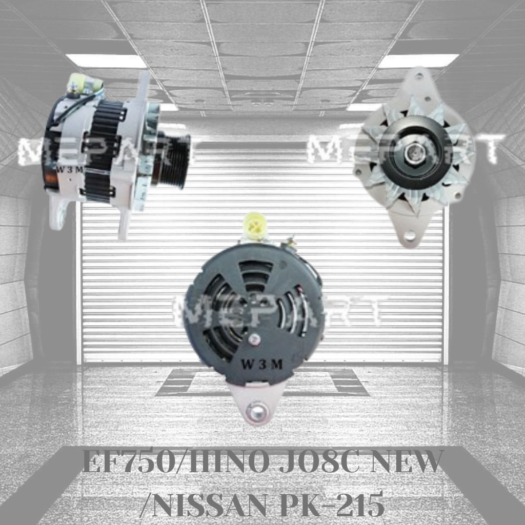 Jual ALTERNATOR EF750/HINO JO8C NEW /NISSAN PK-215 BUS COL:3 BULAT ...