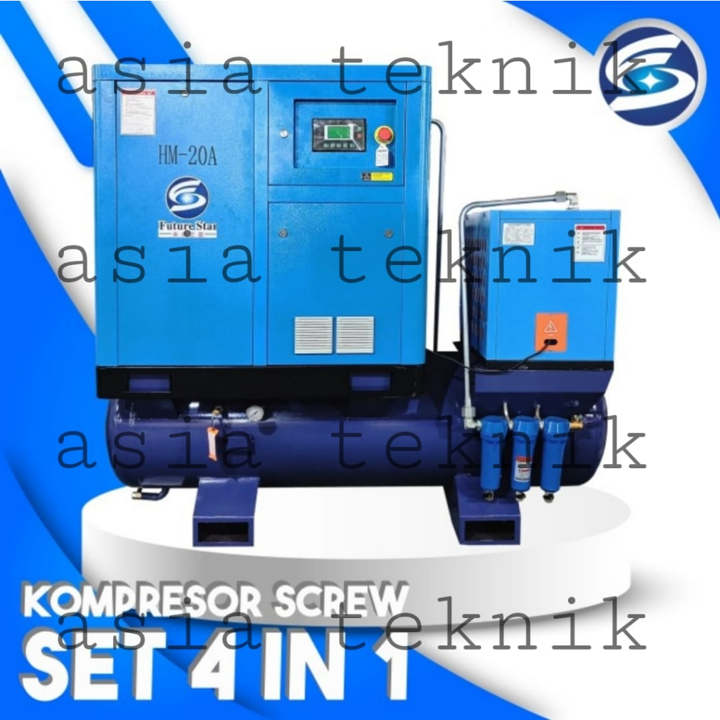Jual Kompresor Angin Screw Set 20HP Inverter | Shopee Indonesia