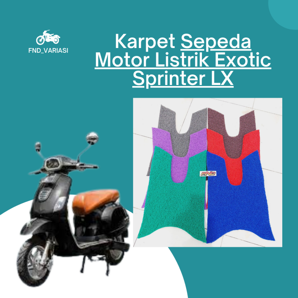 Jual Karpet Sepeda Motor Listrik Exotic Sprinter LX | Shopee Indonesia