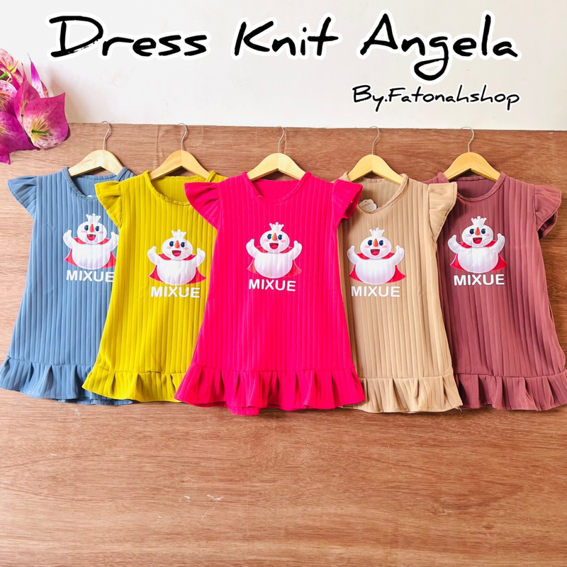Jual Dress Anak 1 2 3 4 5 6 7 8 9 Tahun Anak Cewek Perempuan Knit Dress ...