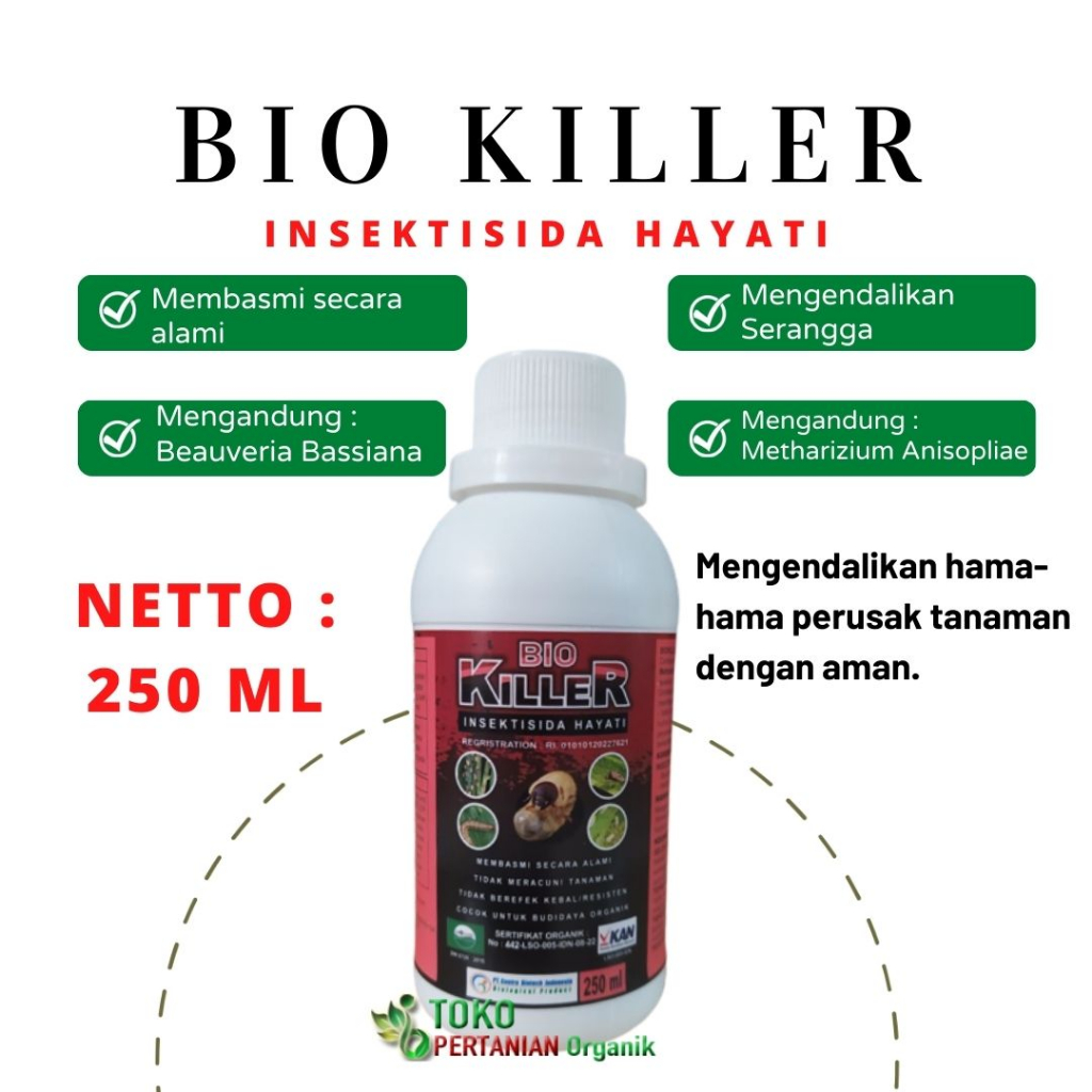 Jual BIO KILLER pengendali hama tanaman sayuran, Pencegah serangga ...