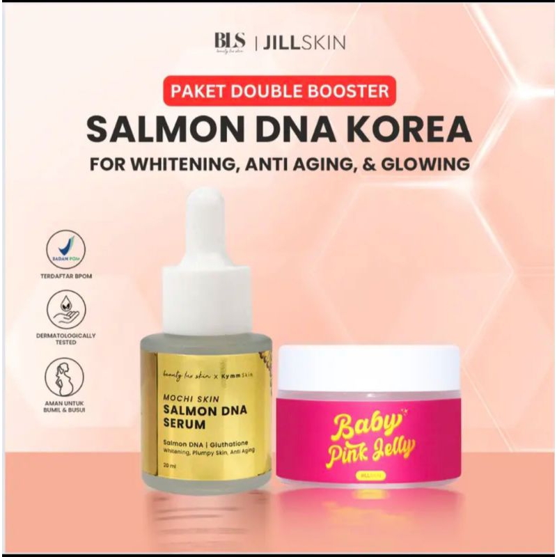 Jual PAKET DOUBLE BOOSTER ( DNA SALMON SERUM + BABY PINK JELLY ...