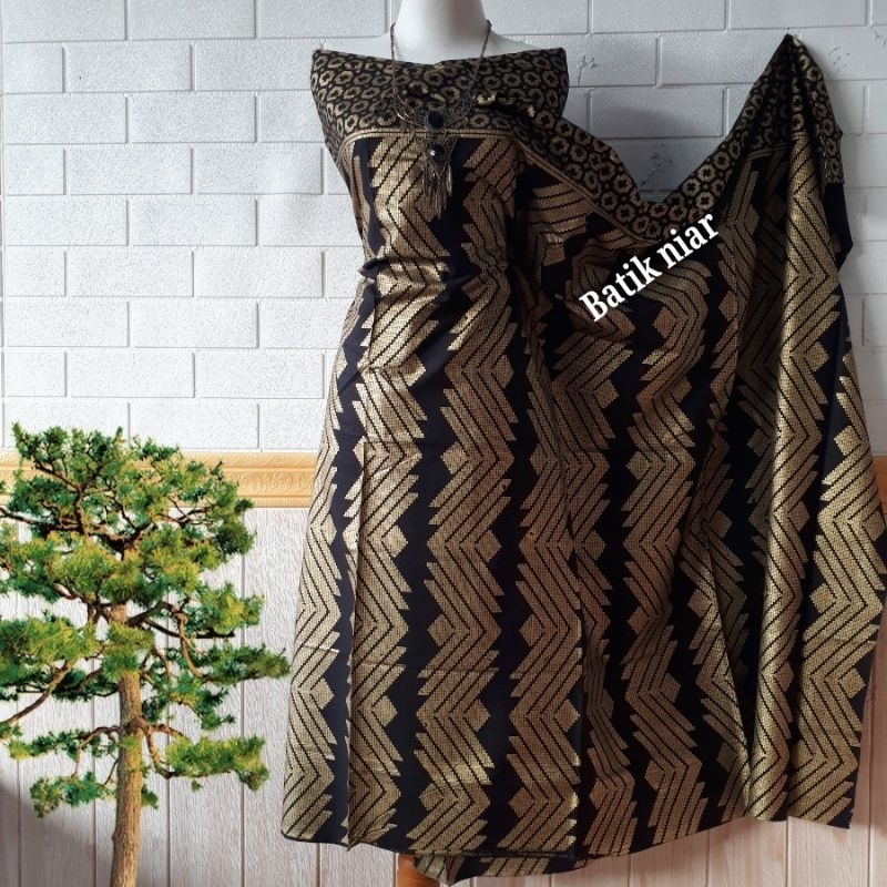 Jual Kain batik prada gold dan silver | Shopee Indonesia