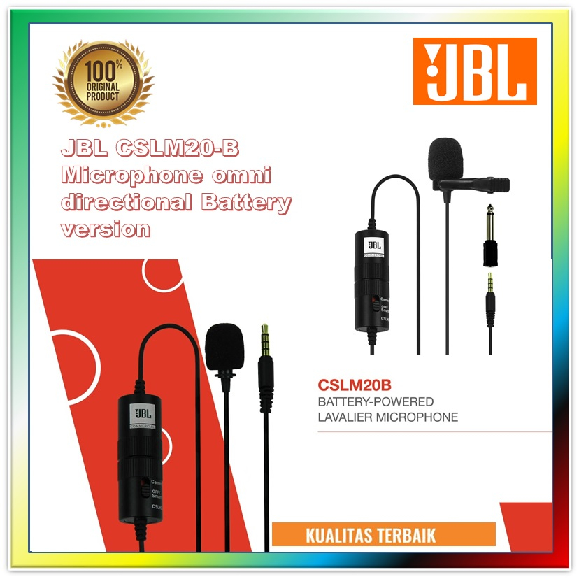 Jual JBL CSLM20-B Microphone omni directional Battery version | Shopee ...