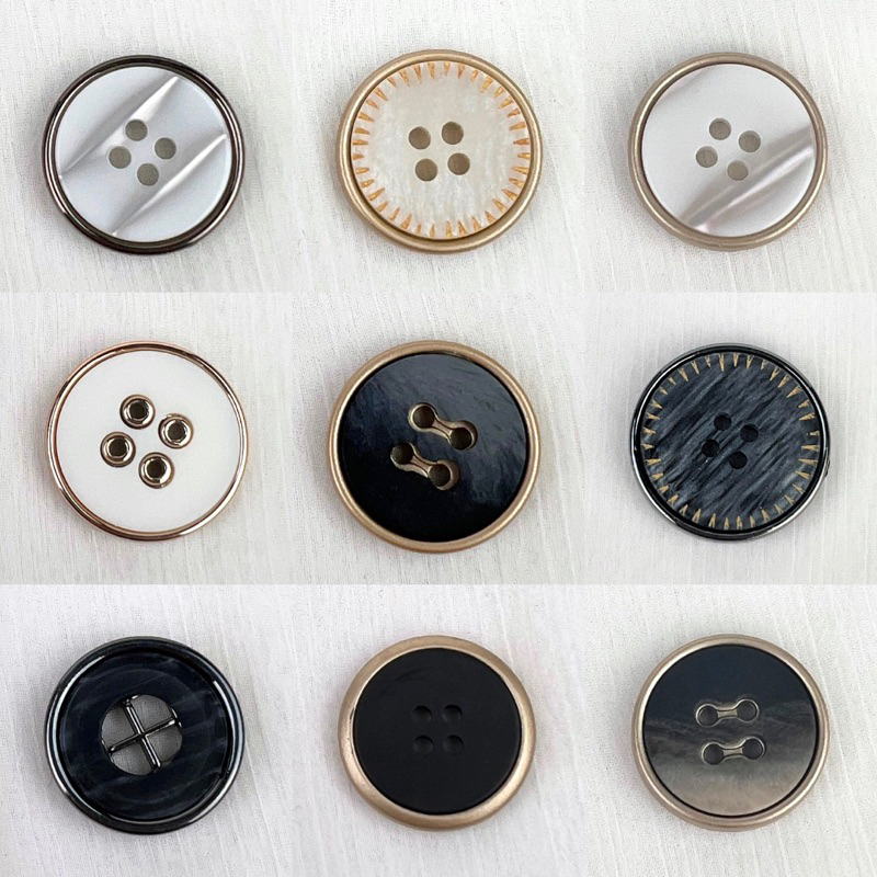 Jual Kancing 4 Lubang SATUAN Unik Premium | Kancing Baju Blazer Pria ...