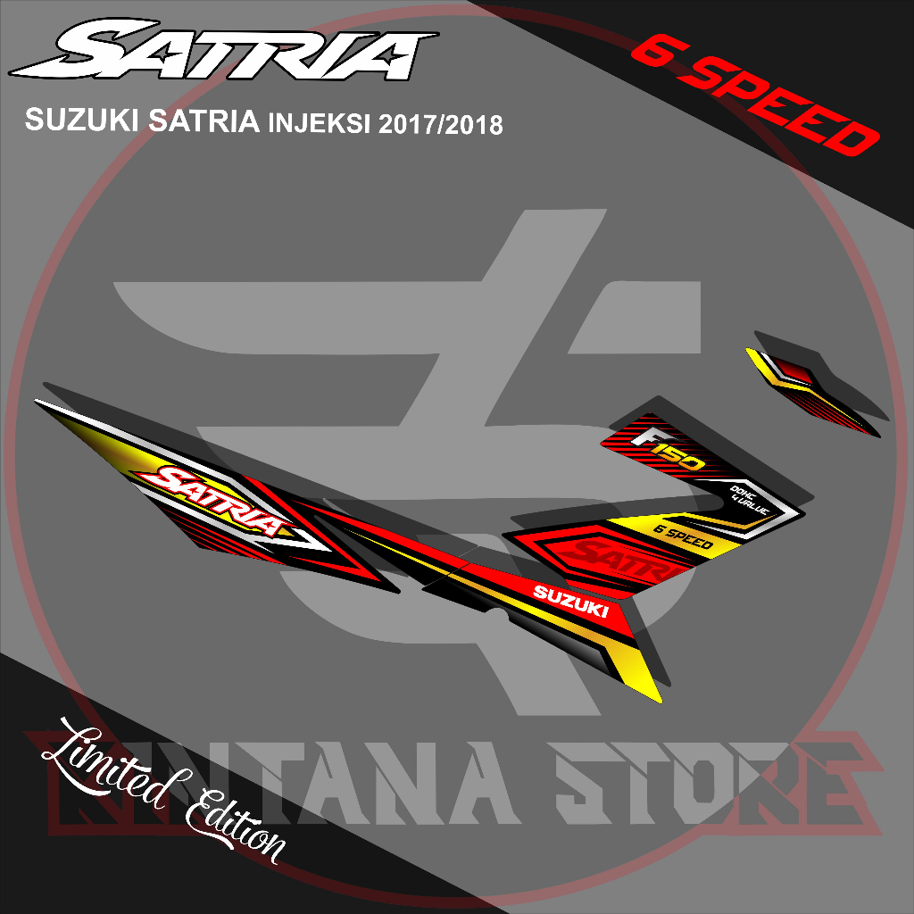 Jual striping satria fu injeksi sticker variasi motor satria fu fi ...