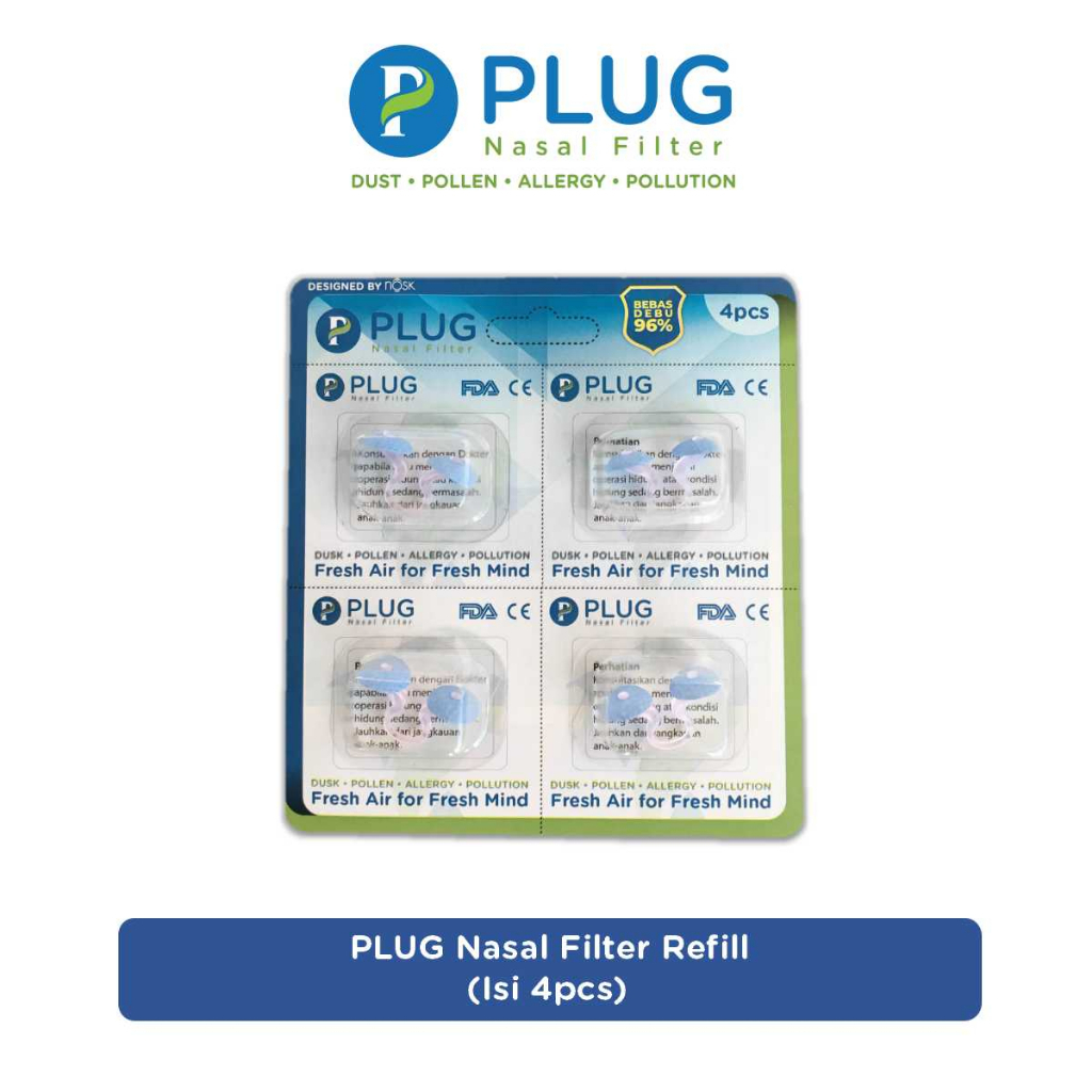 Jual PLUG Nasal Filter Refill (1Pack x 4pcs) | Shopee Indonesia