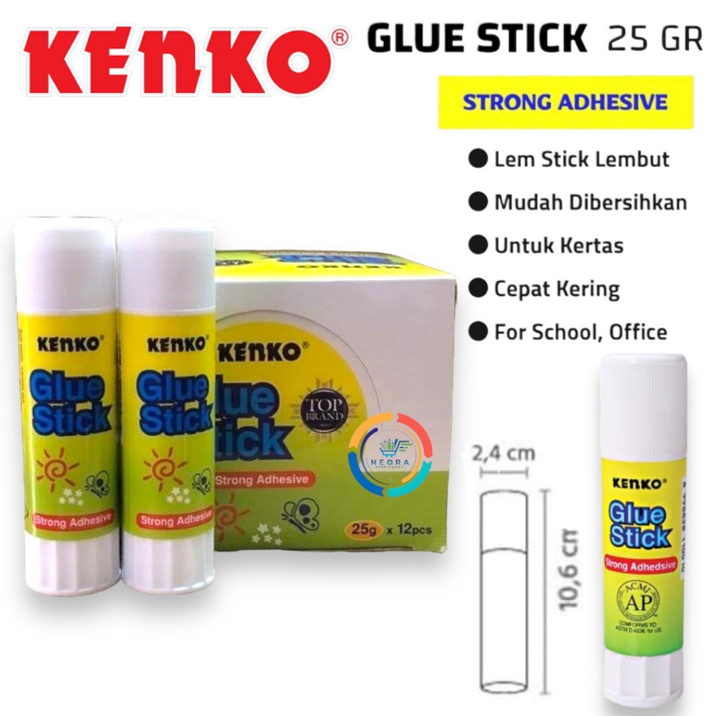 Jual Kenko Glue Stick | Lem Batangan Besar 25 Gram | Shopee Indonesia
