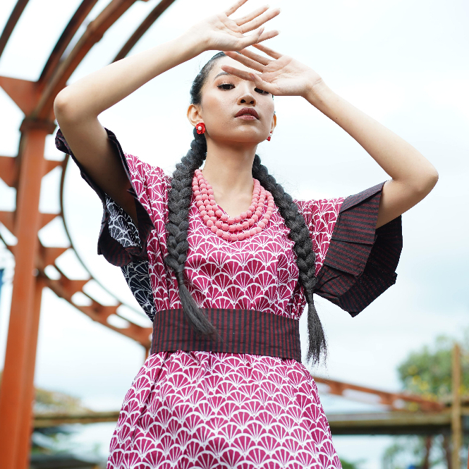 Jual Batik ENOM - Helena Dress - Dress Batik Wanita - Helena Rava ...