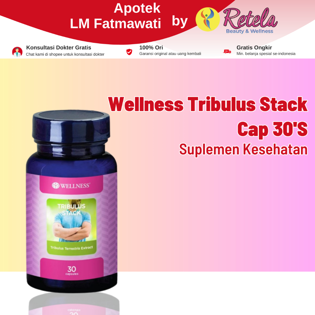 Jual WELLNESS TRIBULUS STACK 1 BOTOL 30 TABLET | Shopee Indonesia