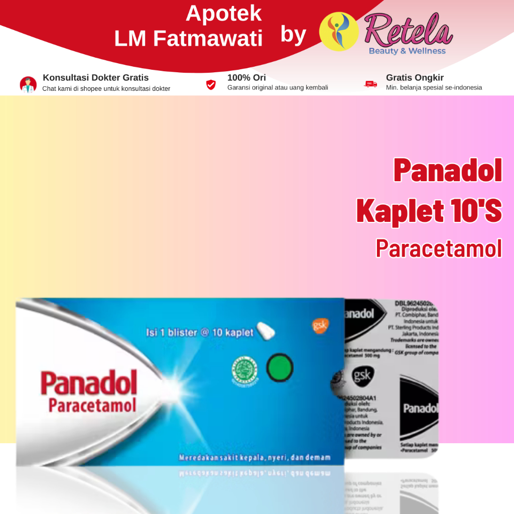 Jual PANADOL CAPLET BLISTER 10 TABLET | Shopee Indonesia