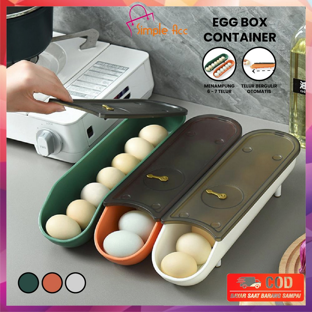 Jual DO-C861 Tempat Telur Ayam Estetik Storage Box Organizer / Wadah ...