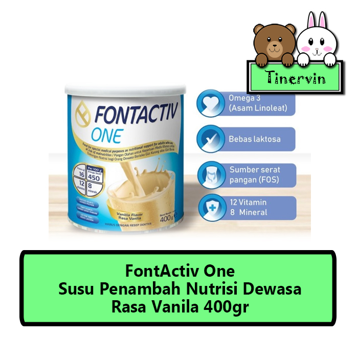Jual FontActiv One Rasa Vanila 400 Gr - Susu Penambah Nutrisi Dewasa ...