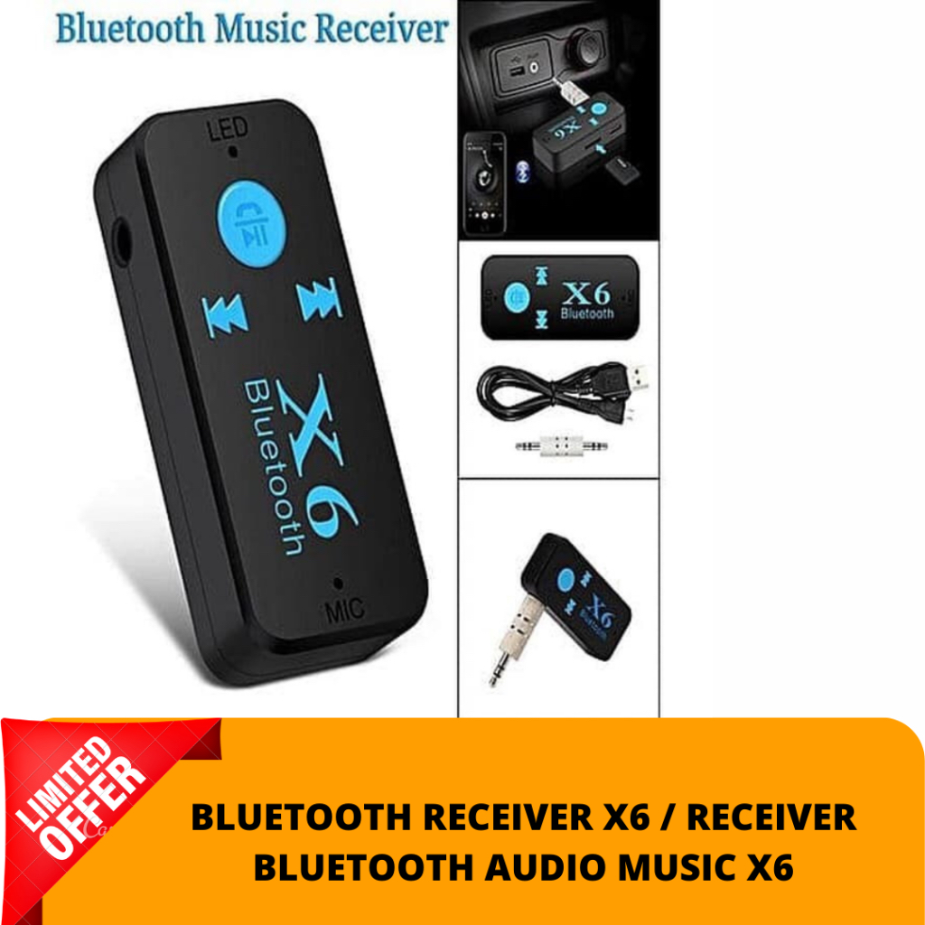 Jual NEW BLUETOOTH RECEIVER X6 / RECEIVER BLUETOOTH AUDIO MUSIC X6 ...