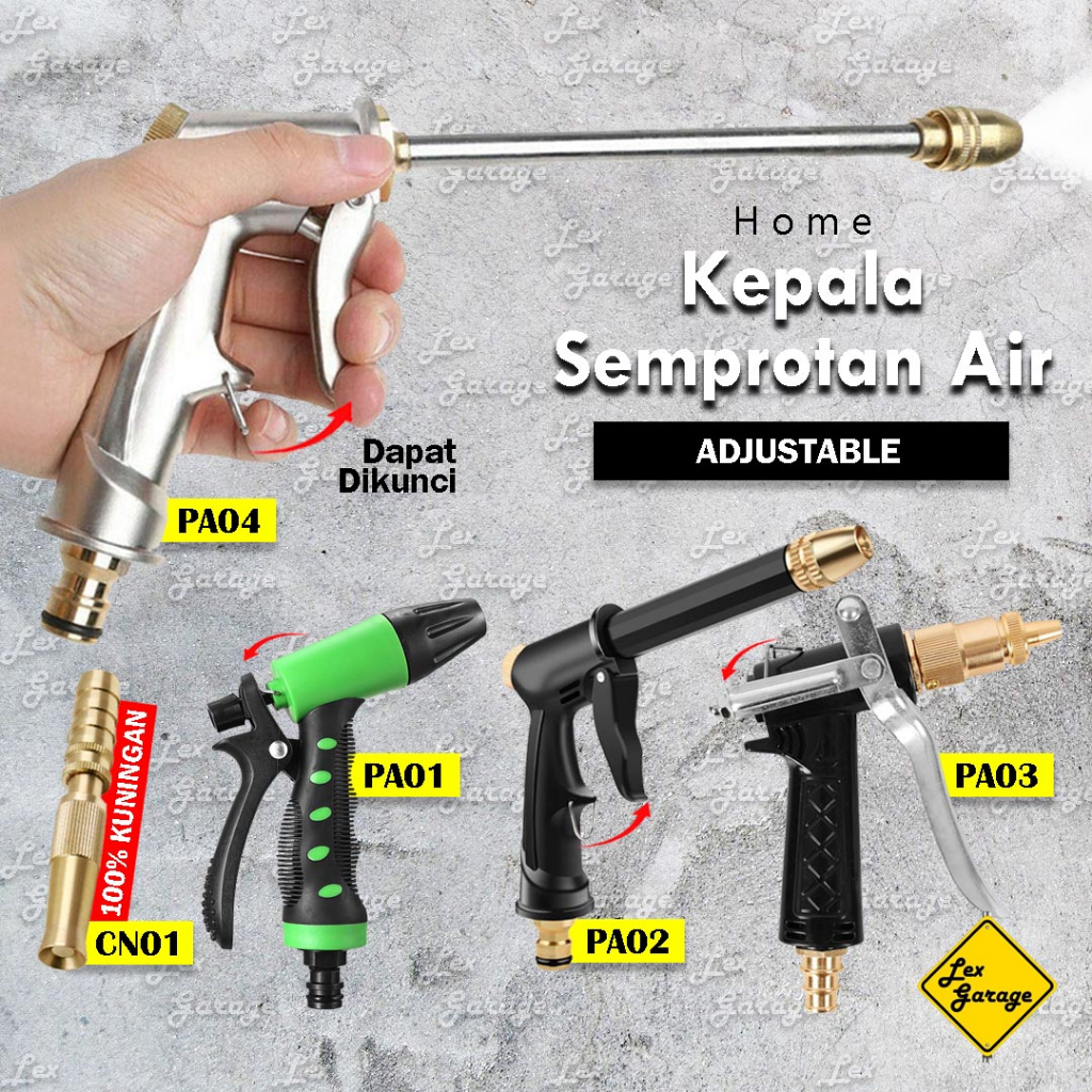 Jual Kepala Semprotan Air Cuci Mobil Motor Taman Kuningan Hose Nozzle ...