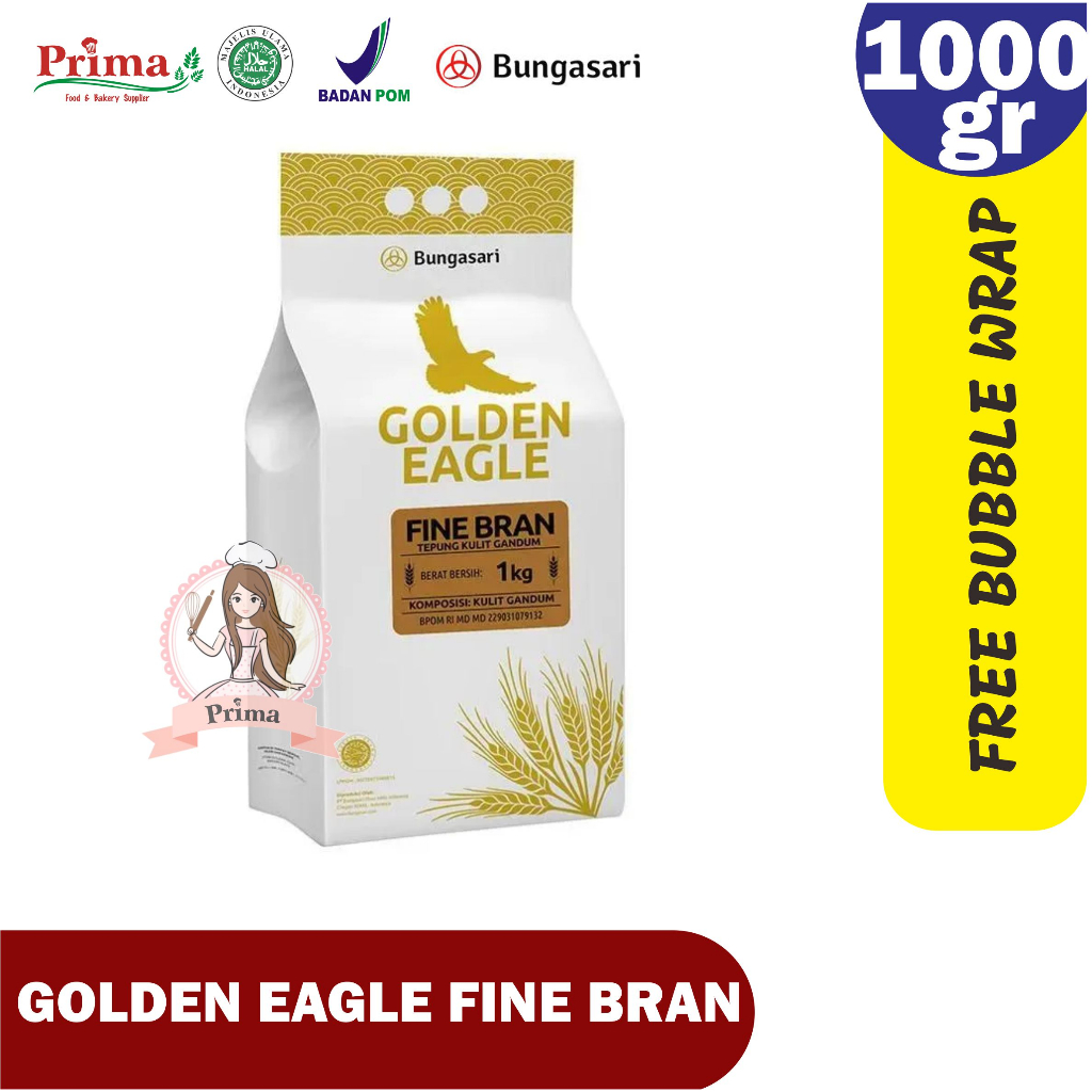 Jual Tepung gandum - Golden Eagle Fine Bran 1kg | Shopee Indonesia