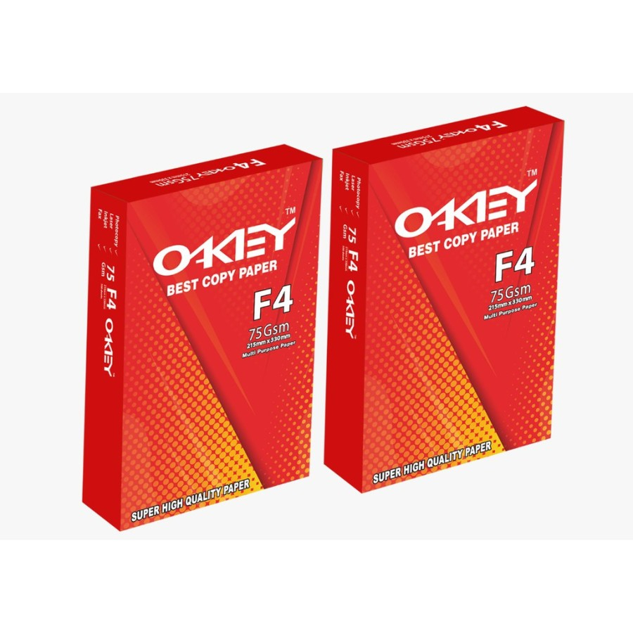 Jual Kertas HVS Okey A4 dan F4 75gr 500 Lembar | Shopee Indonesia