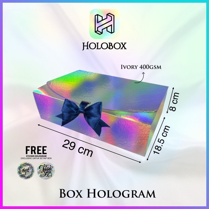 Jual Kotak Box Kado / Aesthetic Box / Box Hologram / Gift Box / Kotak ...