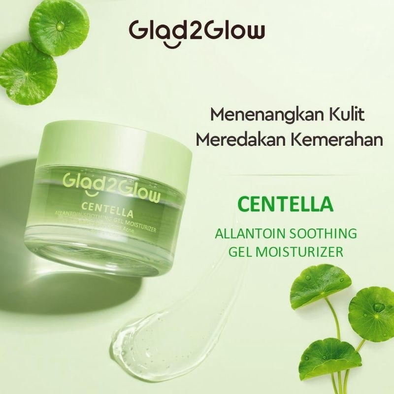 Jual (Free Spatula) Glad2Glow Centella Allantoin Soothing Gel ...